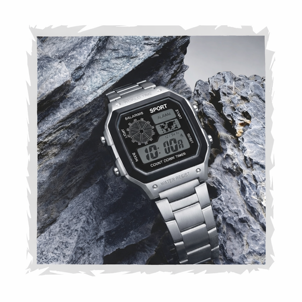 Matrix Sportz Digital Stainless Steel Sports Watch for Men & Boys ...