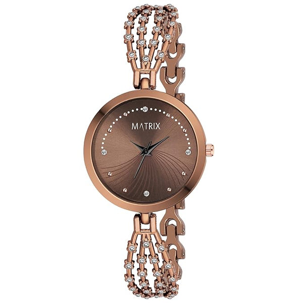 Matrix DAISY Stone Studded Bracelet Analog Watch for Women – Matrix ...