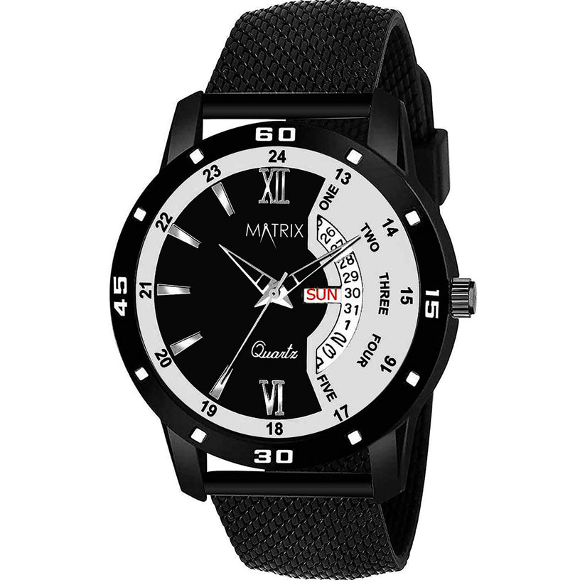 Matrix Dual Colour Day & Date Analog Watch for Men – Matrix Timepiece